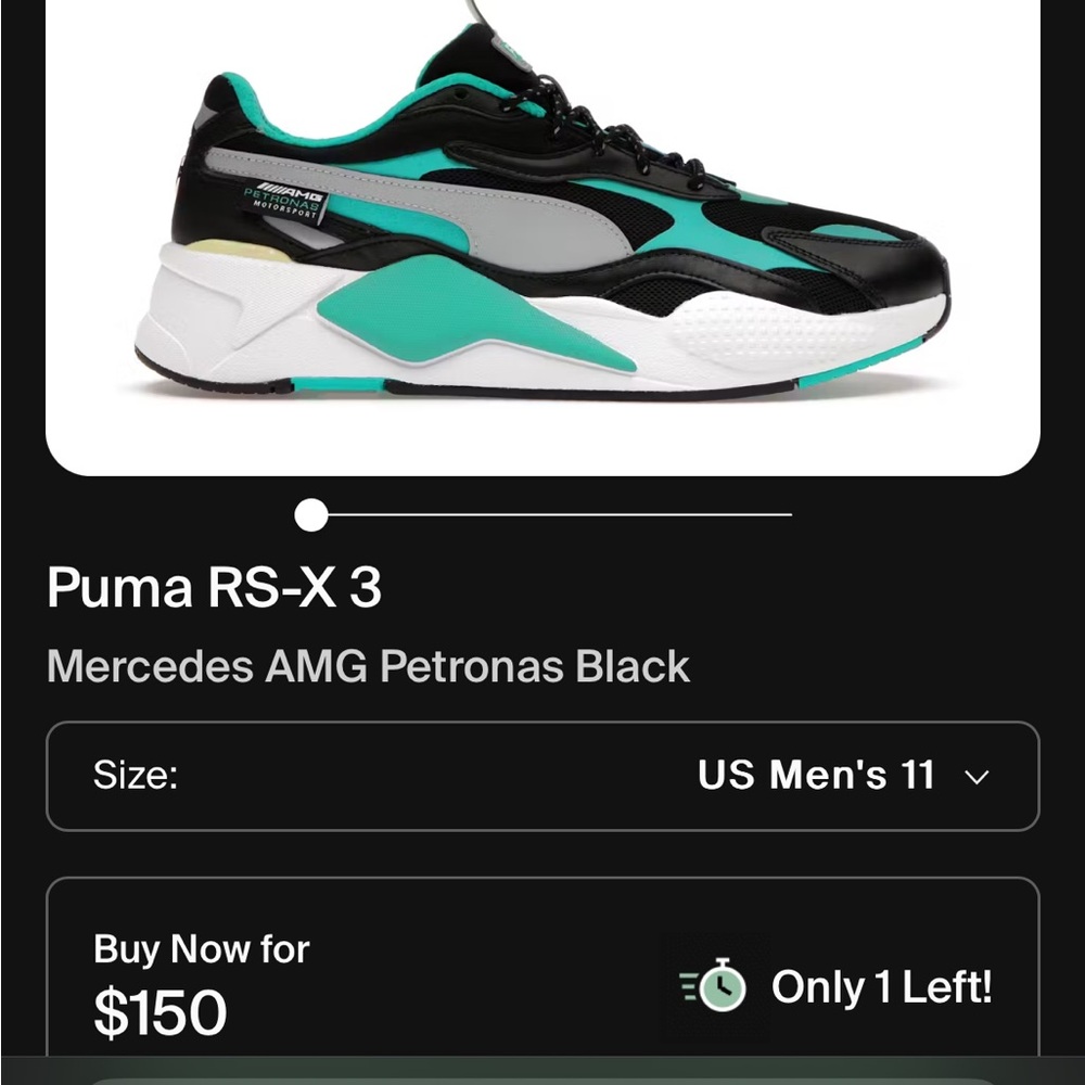 Puma Mercedes Amg Petronas Black - Gem